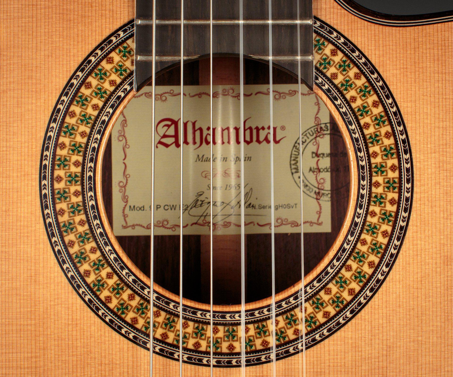 Alhambra 9P CW E8 Cutaway Classical Guitar w/ Fishman Flex M Preamp