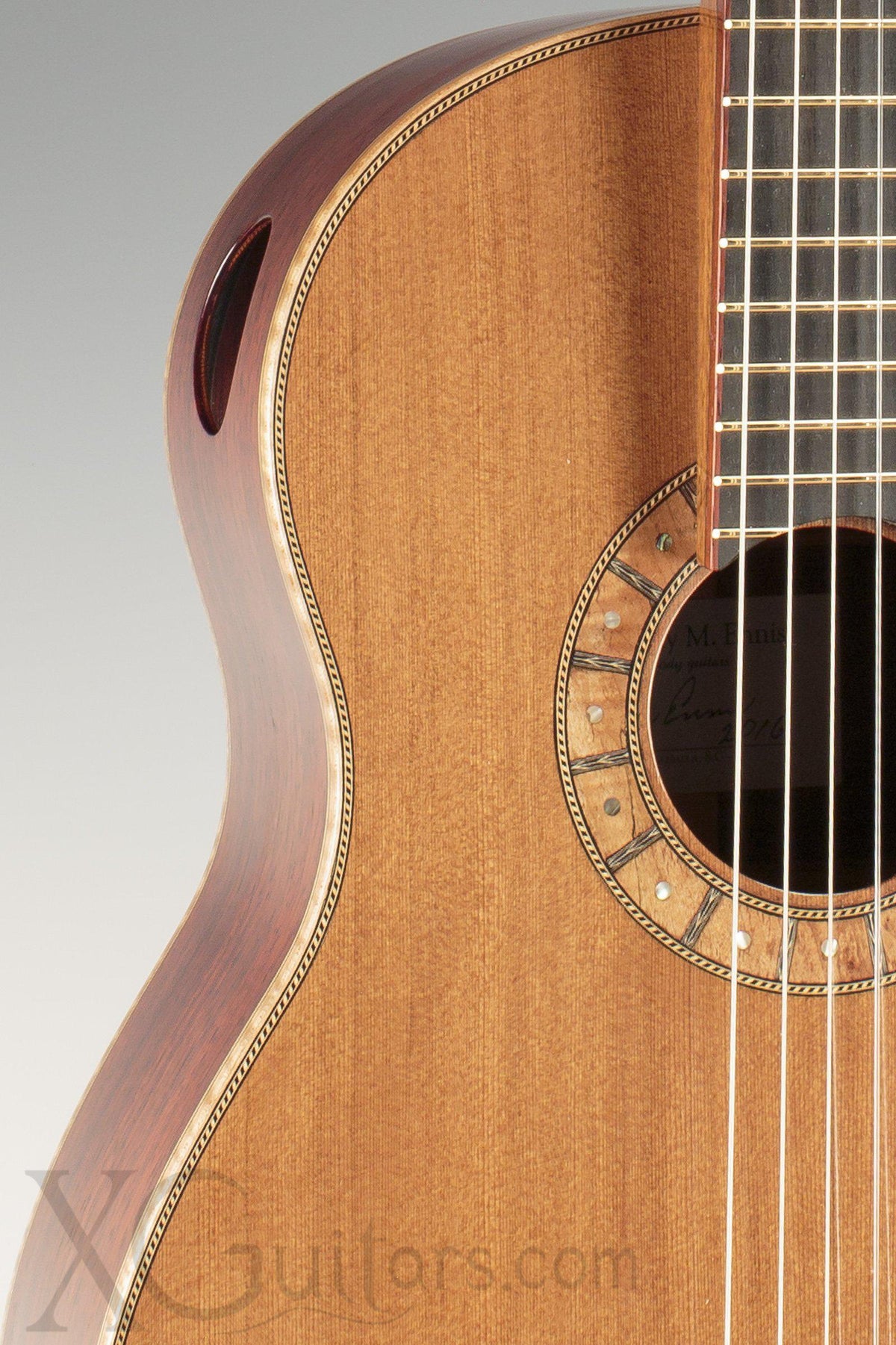 Tony Ennis Classical Guitar - Redwood Top - Handmade in USA