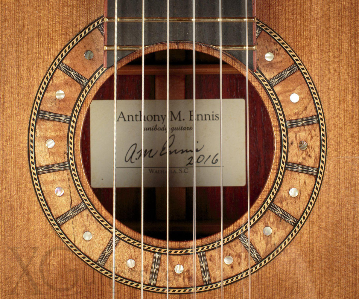 Tony Ennis Classical Guitar - Redwood Top - Handmade in USA